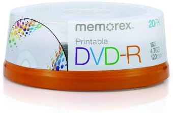 Memorex DVD-R 16x 4.7GB 20 Pack Spindle Printable – MyKiron
