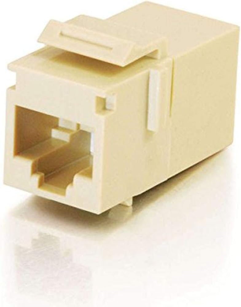 C2G 03674 RJ45 (8P8C) Coupler Keystone Insert Module, Ivory – MyKiron