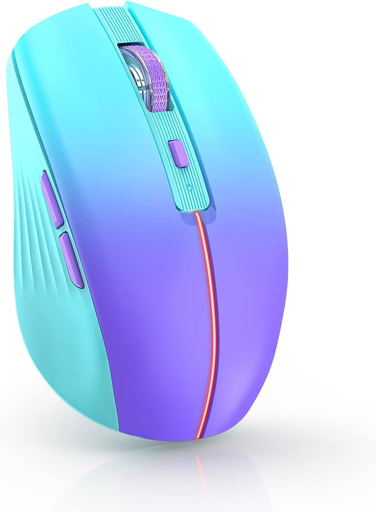 RAPIQUE Bluetooth Wireless Mouse, Rechargeable Slient Multi-Device Com ...