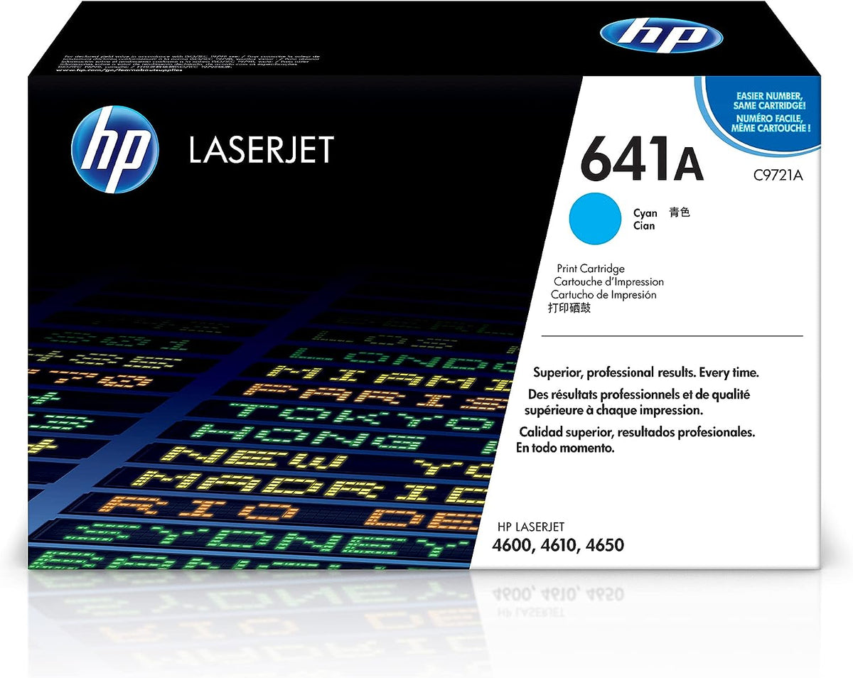 HP 641A Cyan Toner Cartridge | Works with HP Color LaserJet 4600, 4610 ...